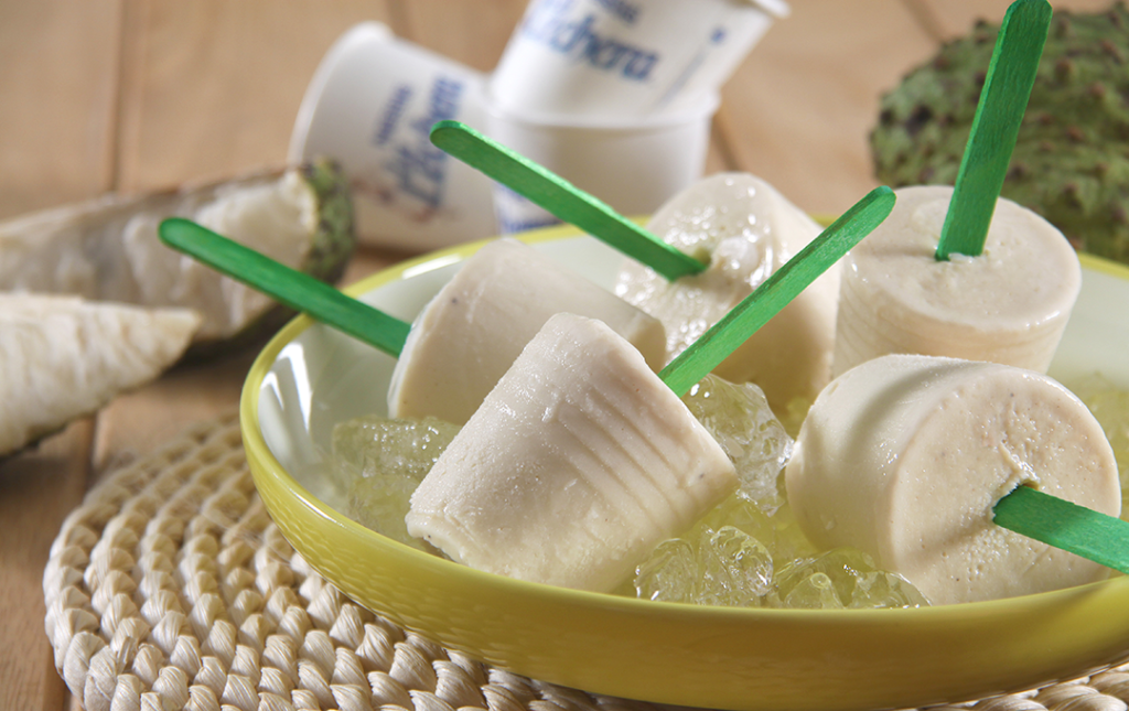 Recta fácil de helado de guanábana