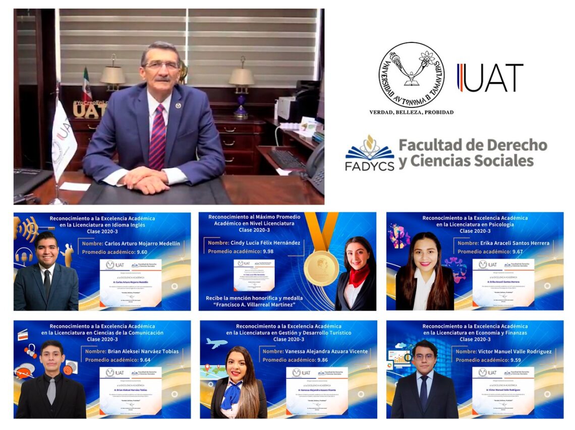 Felicita Rector de la UAT a generación 2020-3 de Facultad de Derecho-Tampico