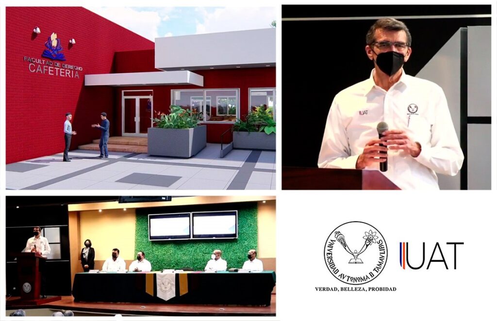 Entrega Rector de la UAT proyecto de cafetería en el Campus Tampico