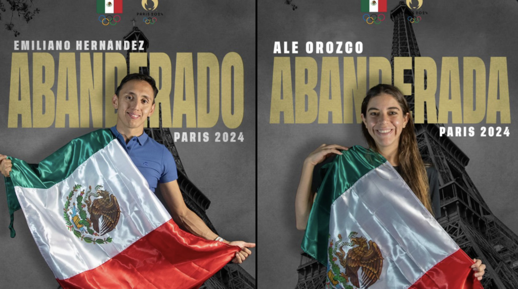 Alejandra Orozco y Emiliano Hernández, abanderados de México en los Juegos Olímpicos de París 2024