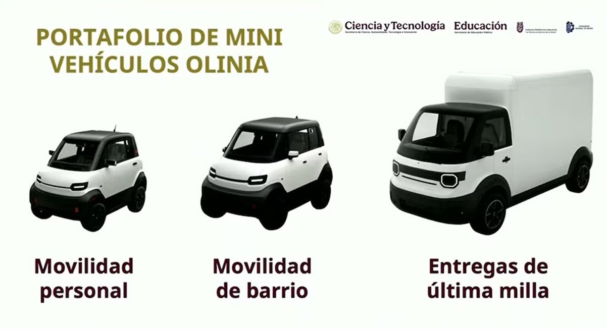 Presentan 'Olinia', armadora mexicana de autos eléctricos; costarán entre 90 y 150 mil pesos