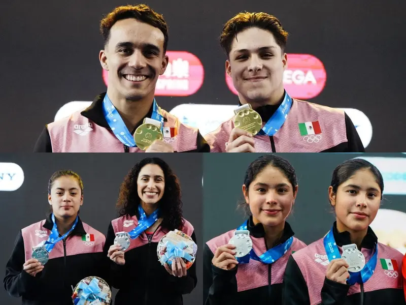 México finalizó el segundo en medallero del Mundial de Clavados 2025