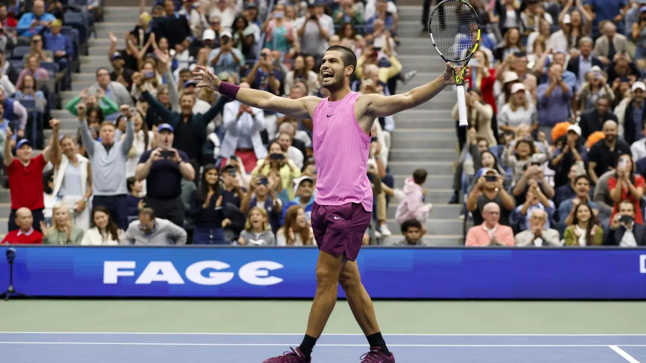 Carlos Alcaraz gana su segundo US Open al vencer en 4 sets a Sinner