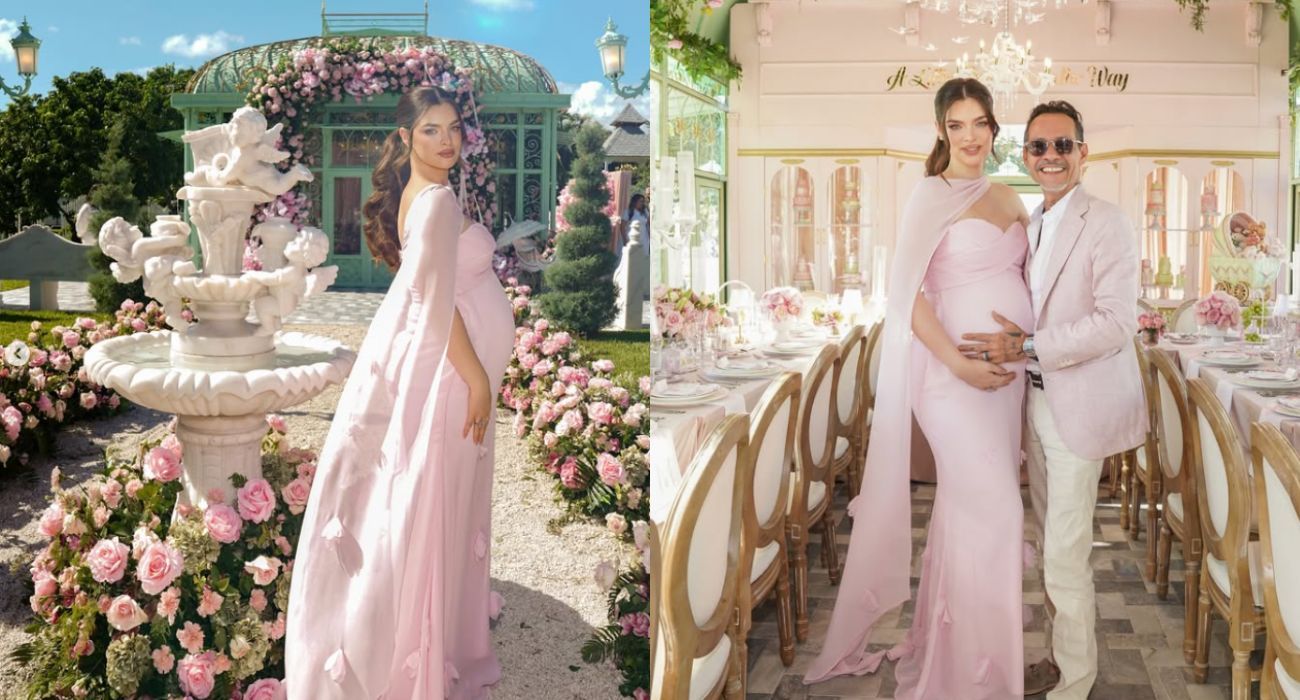 Marc Anthony y Nadia Ferreira celebran un lujoso baby shower